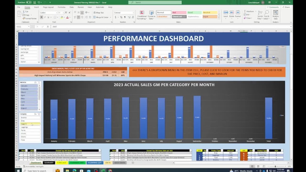 Demand Planning Sheets and Interactive Dashboard via EXCEL | Upwork