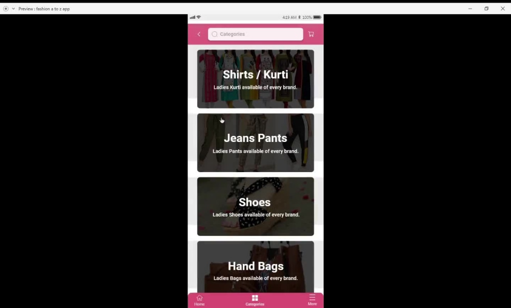 An e-commerce app interface with source file in XD | Upwork