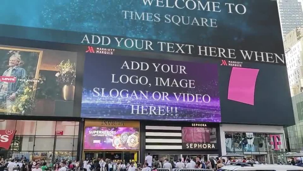 Your image, video or design on this billboard video in new york | Upwork