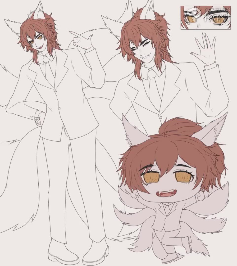 A Cel Shaded Character Sheet Upwork 