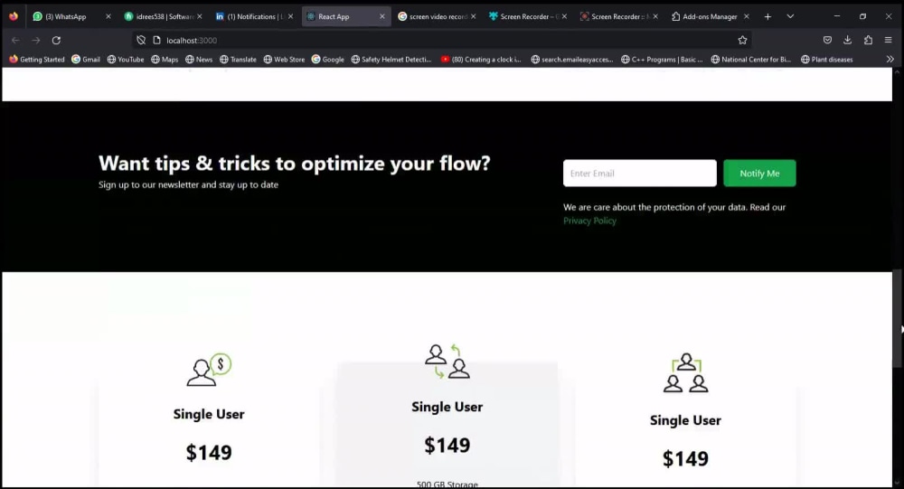 HTML/ReactJS/WordPress Page from Figma Design | Upwork