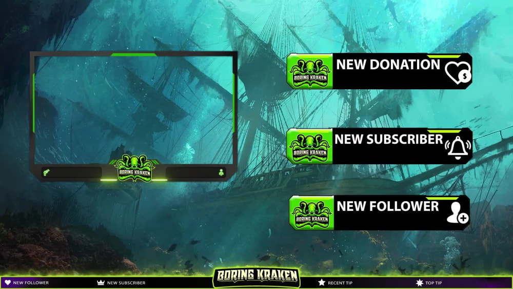 Kick overlay, facecam Panels and stream alerts for live-streaming | Upwork