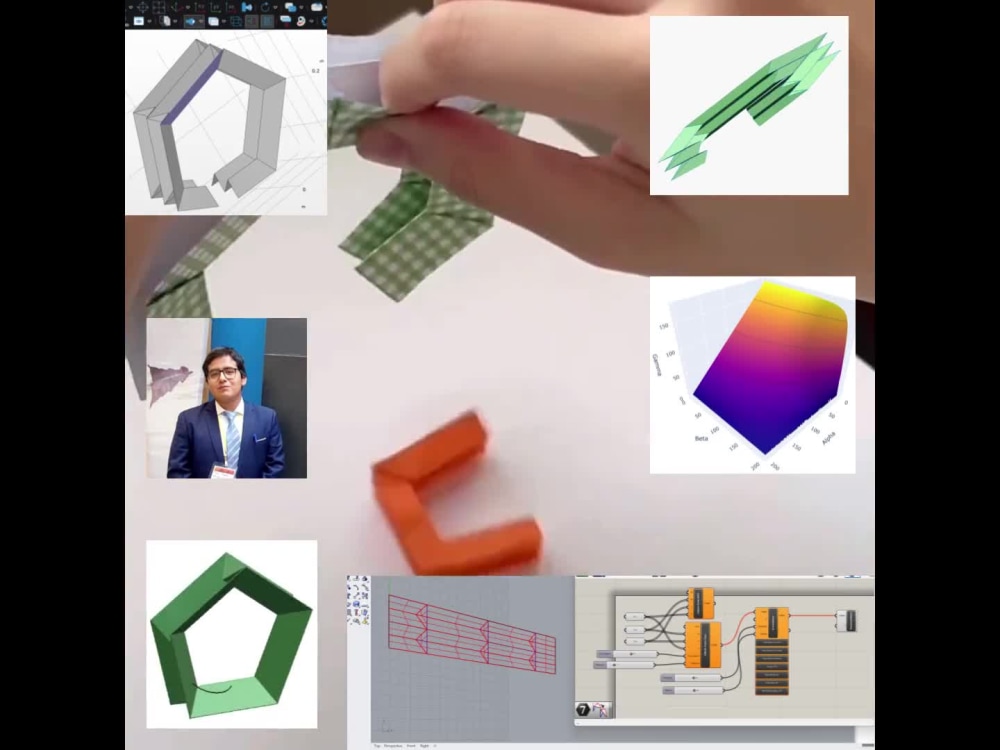 An ORIGAMI 3D design, motion video, dynamics analysis | Render ...
