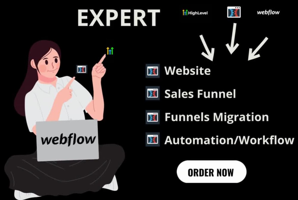 A Responsive Design, Gohighlevel, Clickfunnels, Webflow Website | Upwork