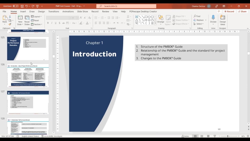 Slides for PMP Certification training PMBOK 7th edition (PDF or PTTX ...