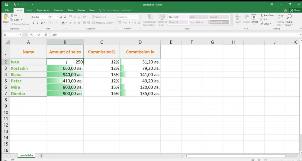 Entering and creating tables in Excel | Upwork