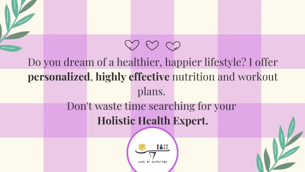 A 100% personalized holistic meal and workout plan | Upwork