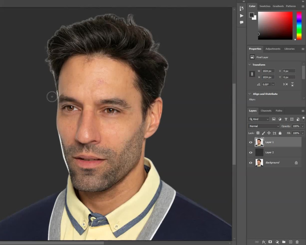 A photo hair masking-alpha masking-layer masking-transparent masking ...