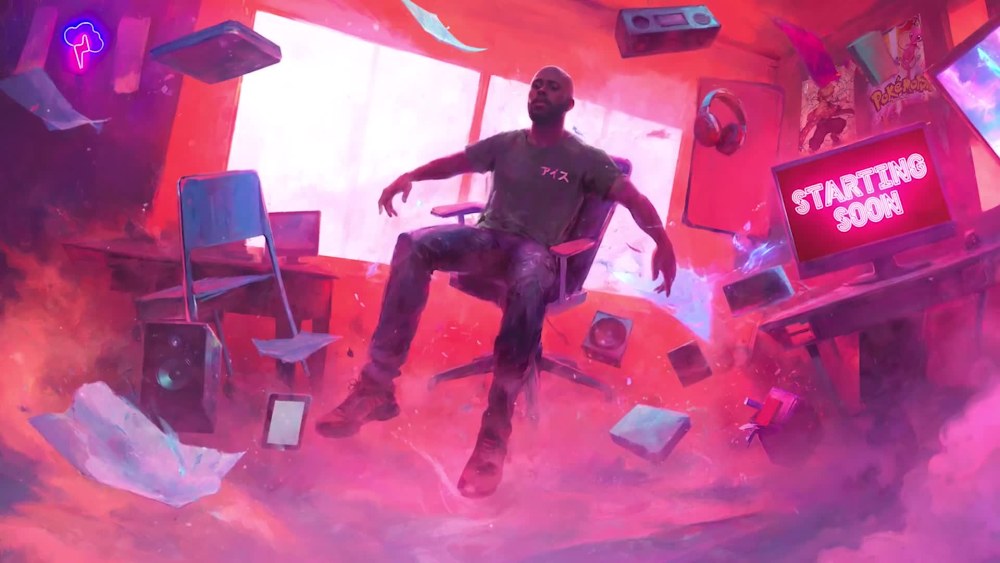 Twitch loop animation starting soon, brb, twitch overlay for streamers ...