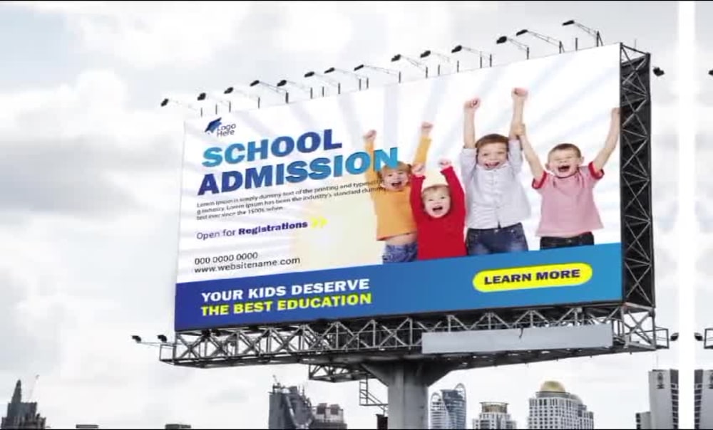 Billboard design, yard sign board, signage and retractable banner | Upwork