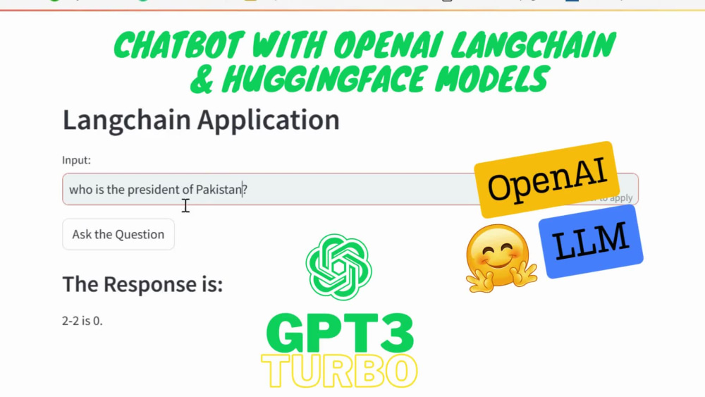 A chatbot with OpenAI LLM Langchain and Huggingface models | Upwork A chatbot with OpenAI LLM Langchain and Huggingface models | Upwork