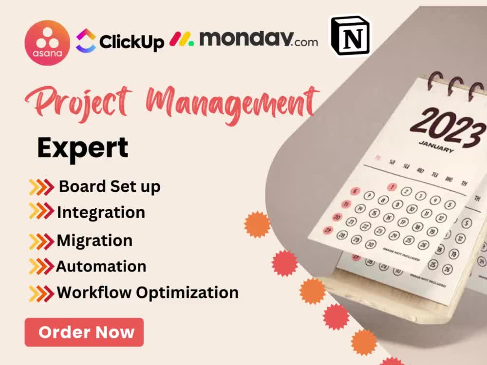 Notion, ClickUp, Asana, and Monday.com team management project management | Upwork