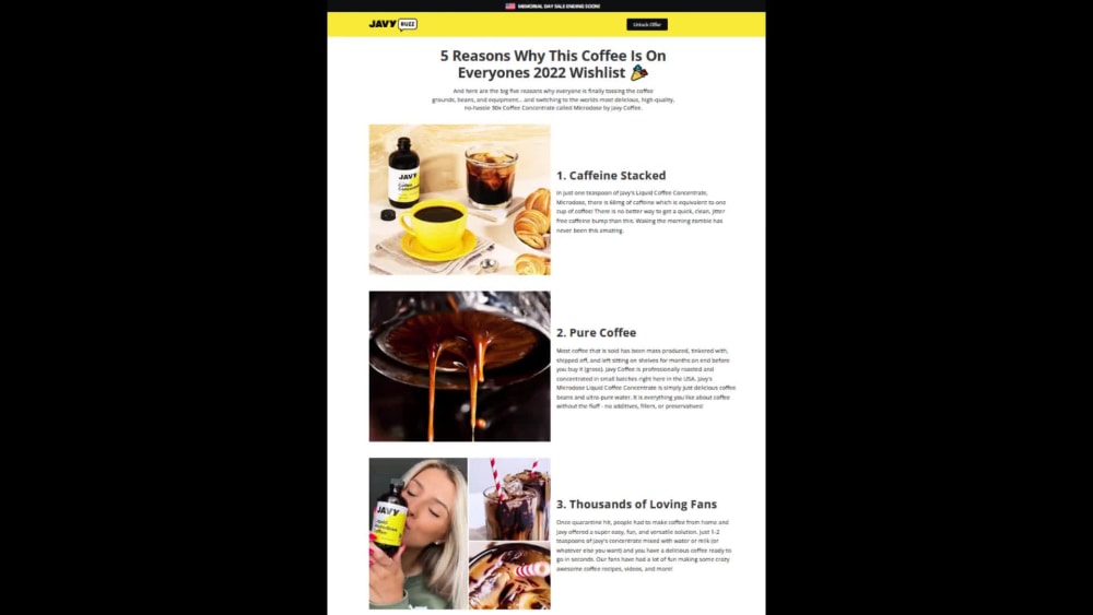 An eye-catching sales funnel, and Landing page design through Funnelish ...