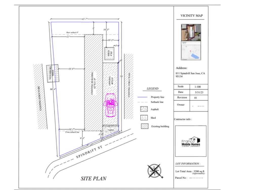 Your site plan plot plan drawings for city permit in Autocad | Upwork