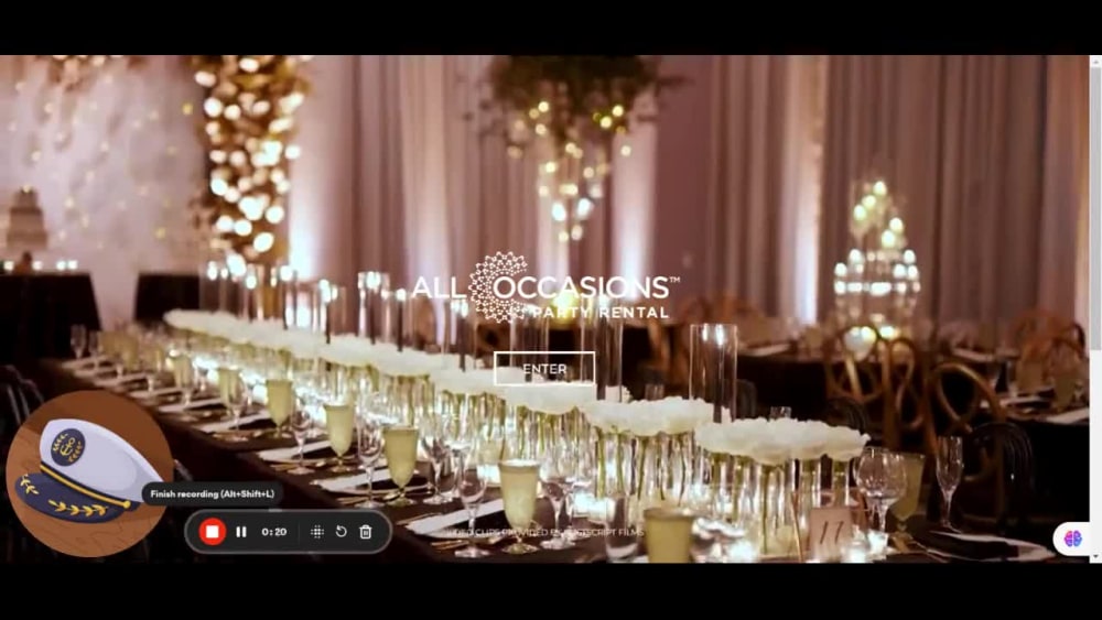 A responsive party rental website, event rental and Photo Booth Rental ...