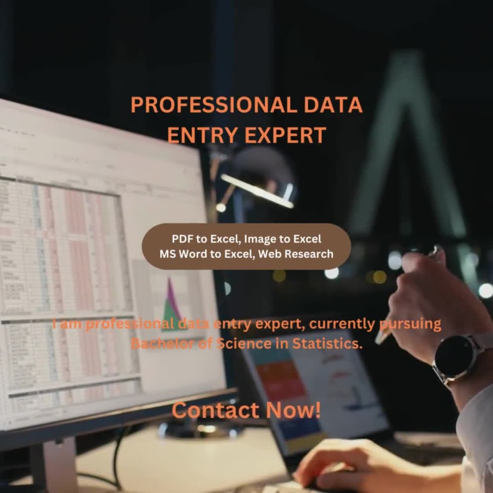 Data Entry Expert | PDF to Excel | Copy Paste Job | Web Research ...