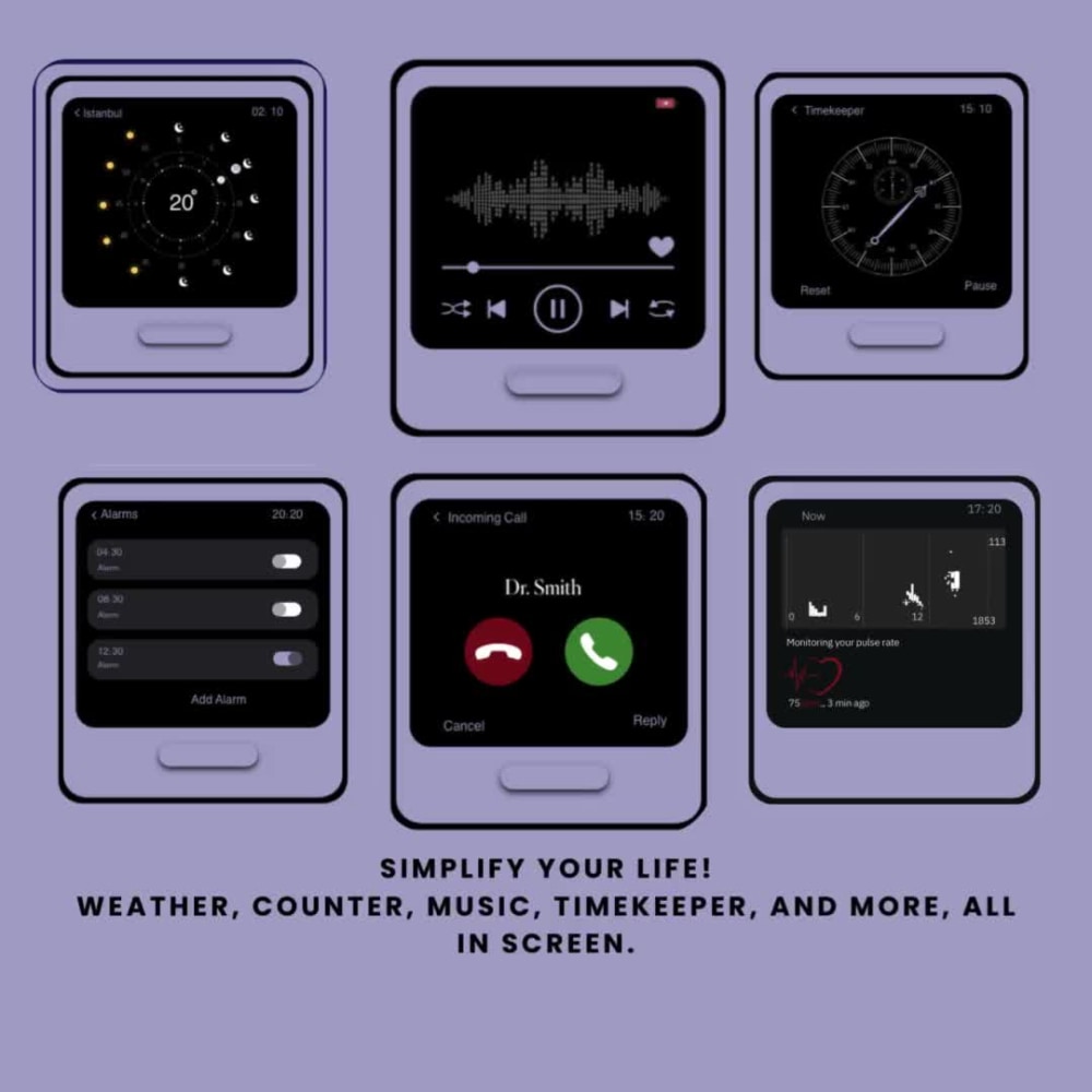 Modern and Sleek Smart Watch App UI Kit | Upwork
