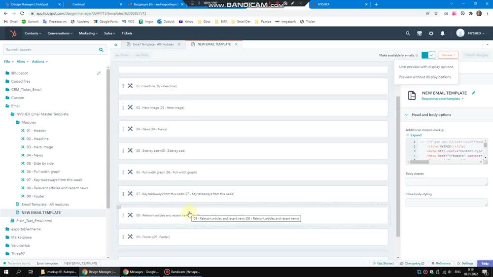 Responsive editable HubSpot Email (design & code) | Upwork