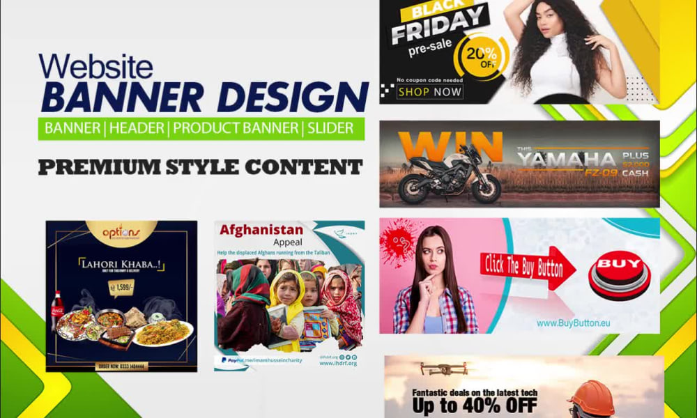 Creative shopify design and banner, header and product images | Upwork