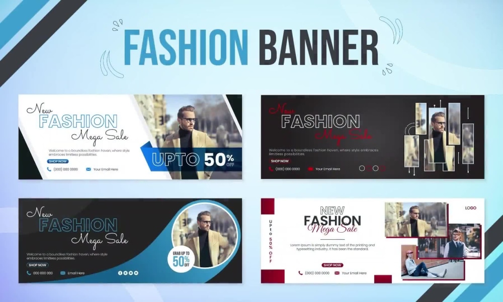 Eye-catchy social media cover or header banner ads design | Upwork