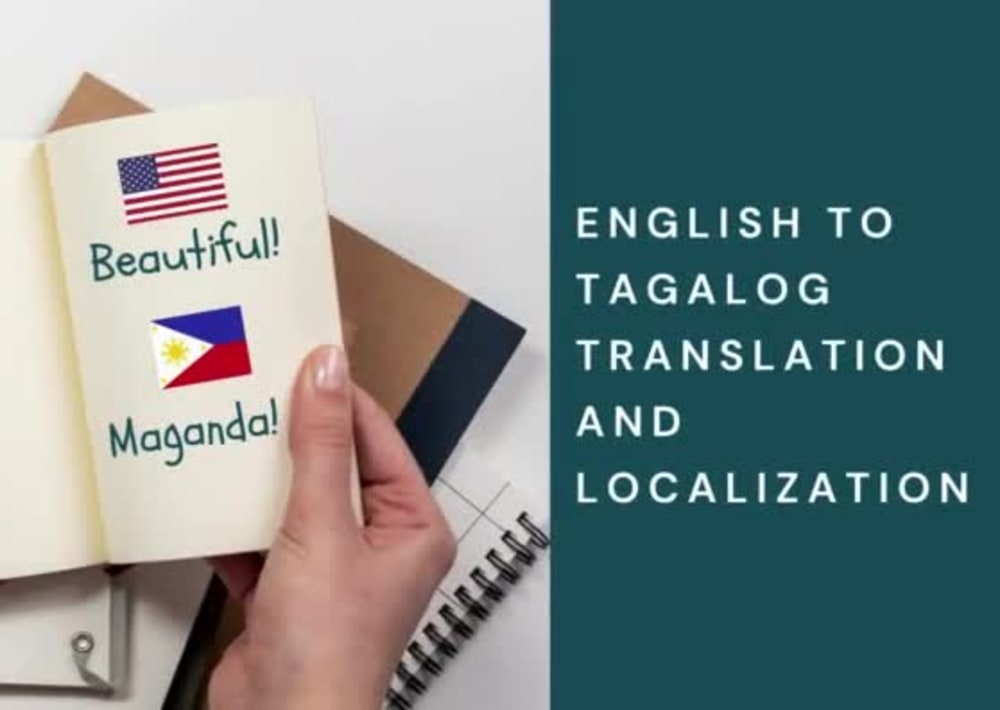 Translated and localized English to Tagalog language in professional ...