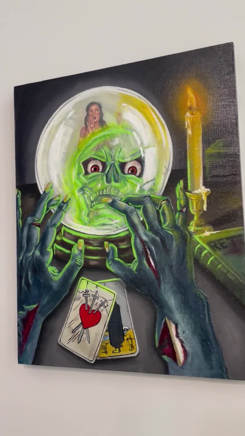 A high quality hand painted sci-fi or horror oil painting | Upwork