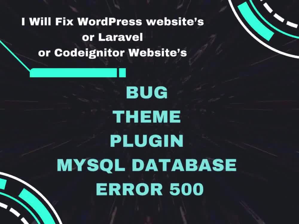 WordPress Bug Fix, Plugin Fix, Theme Fix, Error 500 Fix, MySQL error ... WordPress Bug Fix, Plugin Fix, Theme Fix, Error 500 Fix, MySQL error ...