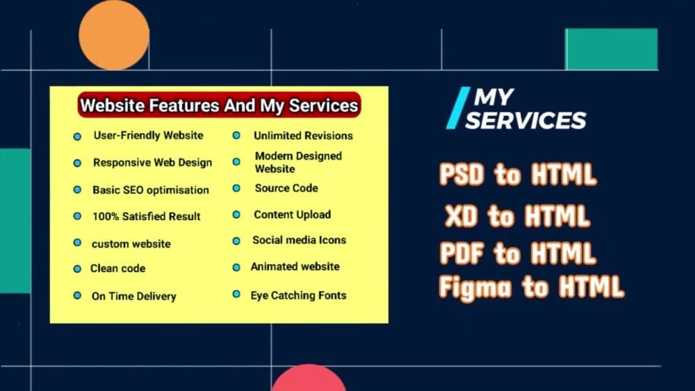 HTML conversion or PSD, Figma, Xd ,Sketch to HTML | Upwork