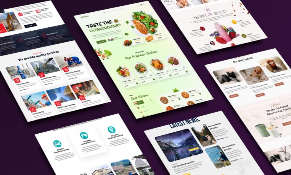 Website Design, Website mockup, UI/UX design, Web Template in Figma ...