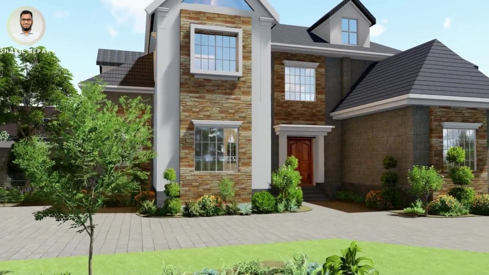 Architectural 3d home exterior design, visualization rendering by ...