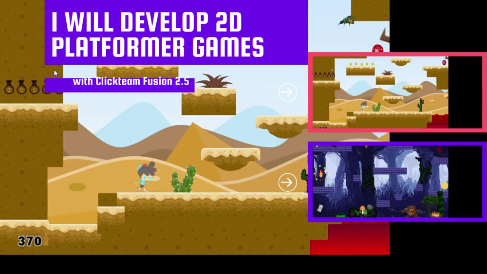 A 2D platformer game built with Clickteam Fusion | Upwork