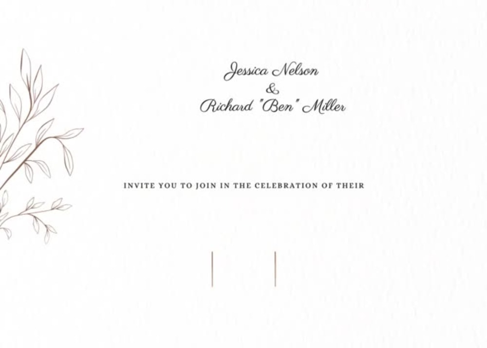 A beautiful and professional invitation card, postcard, greeting card ...