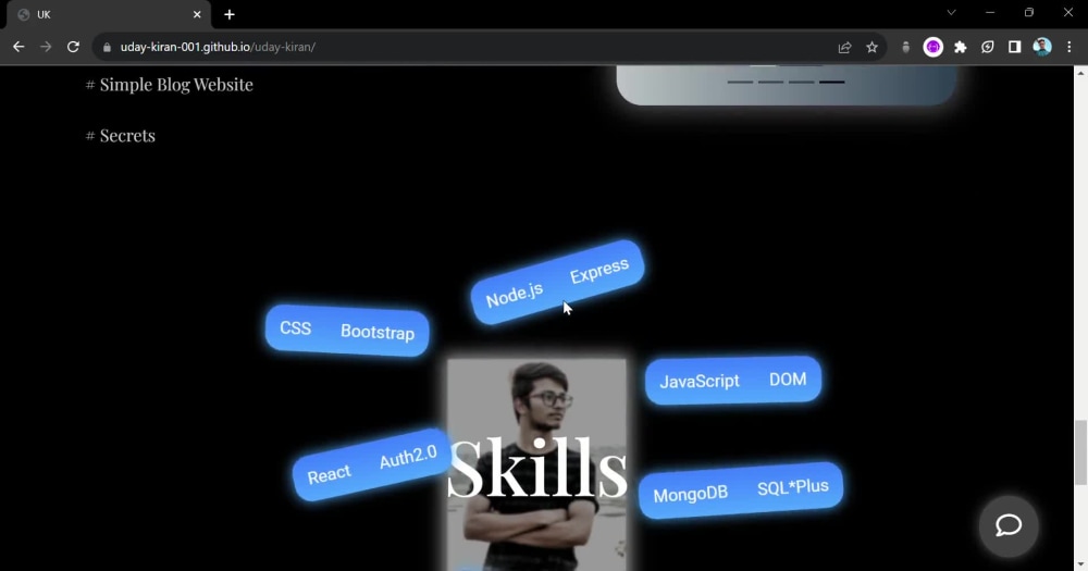 A mind blowing personal website with cool animations along with a ...