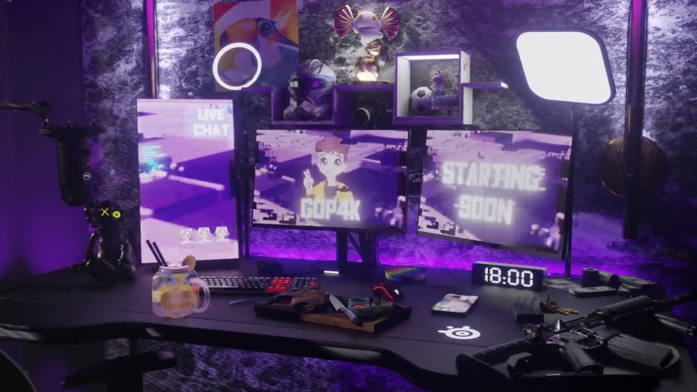 Cozy Anime-Style Streamer's Haven - 3D Overlay for Twitch Channel | Upwork