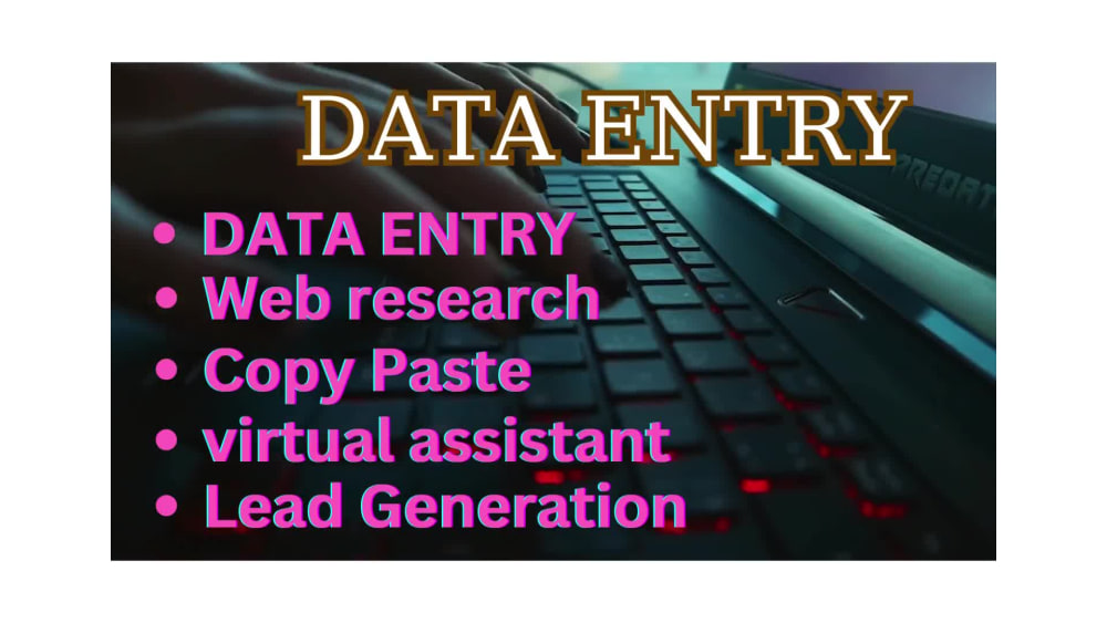 Upwork Data Entry Specialist: Transforming Chaos into Order!" | Upwork