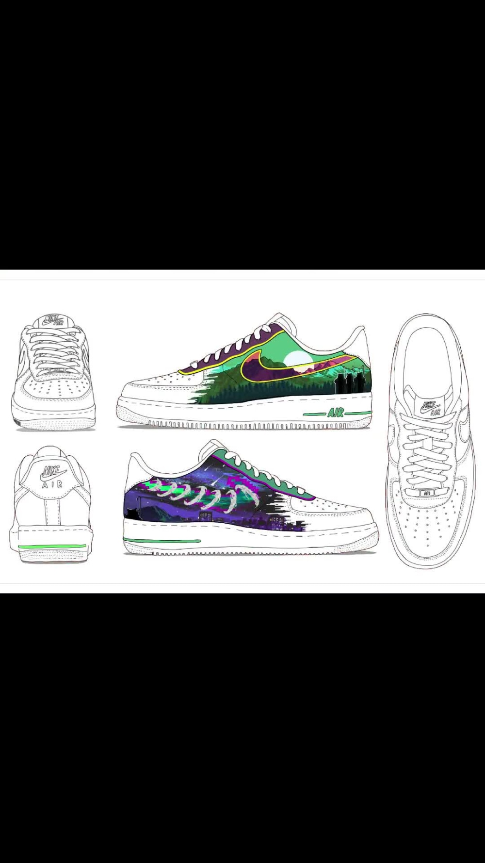 A custom shoe design illustration | Upwork