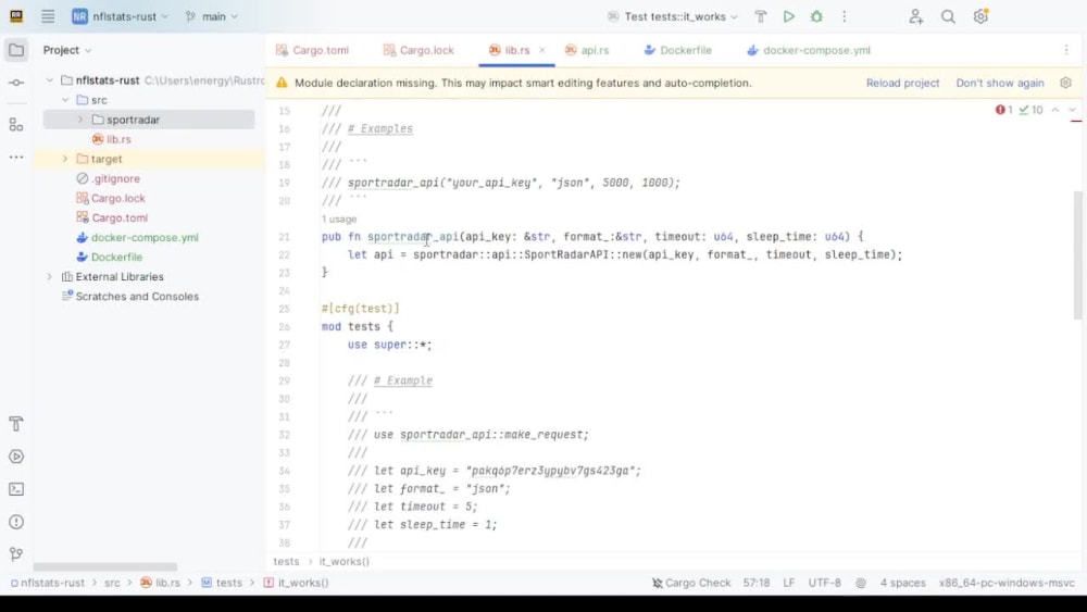 A Fully Functional Rust Api Upwork 