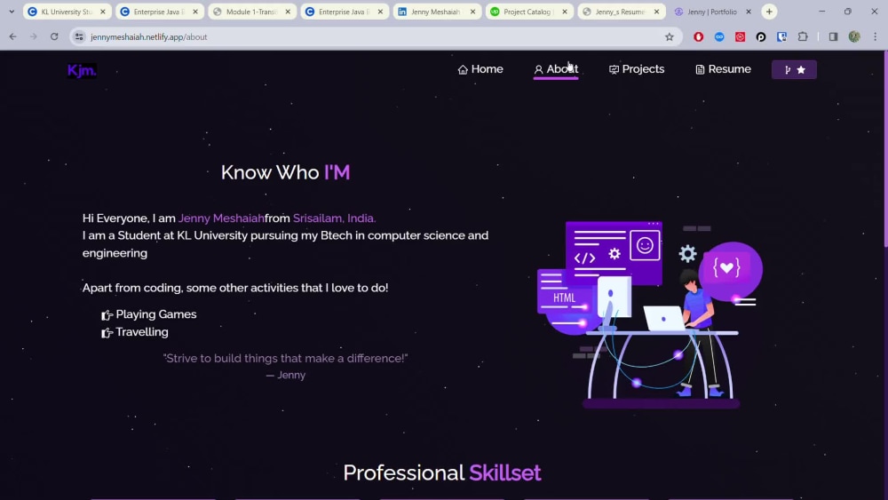 Portfolio Website designed usinf reactJS | Upwork