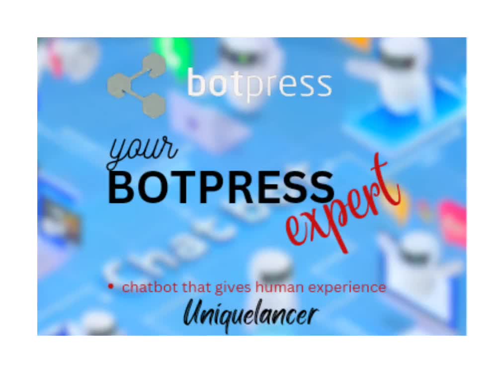 A costom chatbot with botpress for website and all mobile app | Upwork