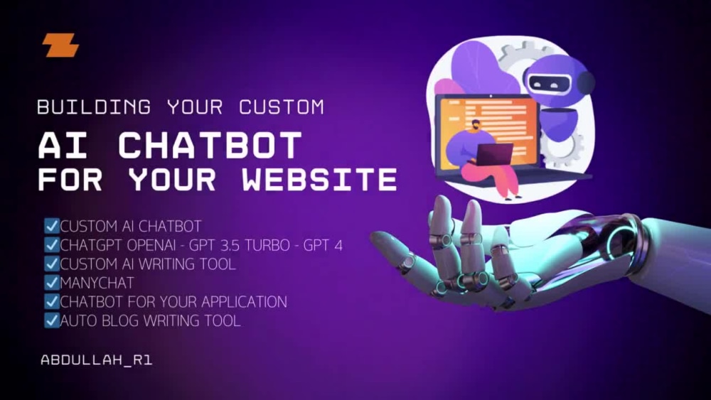A custom AI chatbot for your website, fb, insta and custom AI writing ...
