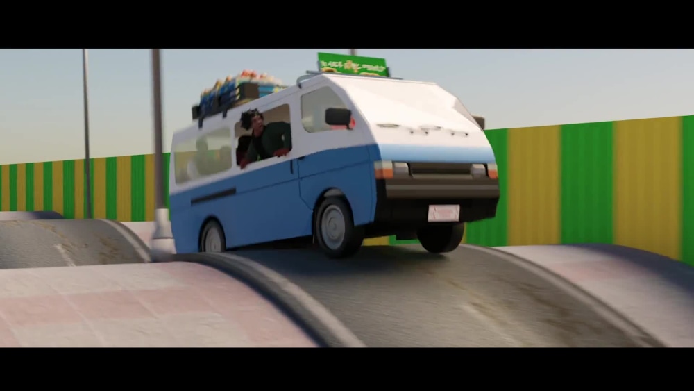 Creative 3D Loop Minibus Animation | Upwork