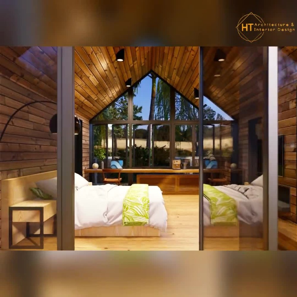 Modern A-Frame Cabin Architectural Plans - 3D House PDF | Upwork