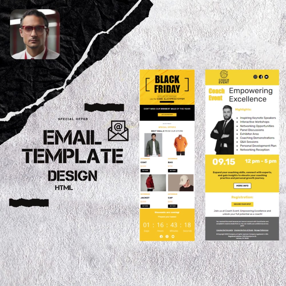 Design animating banners for your html email | Upwork