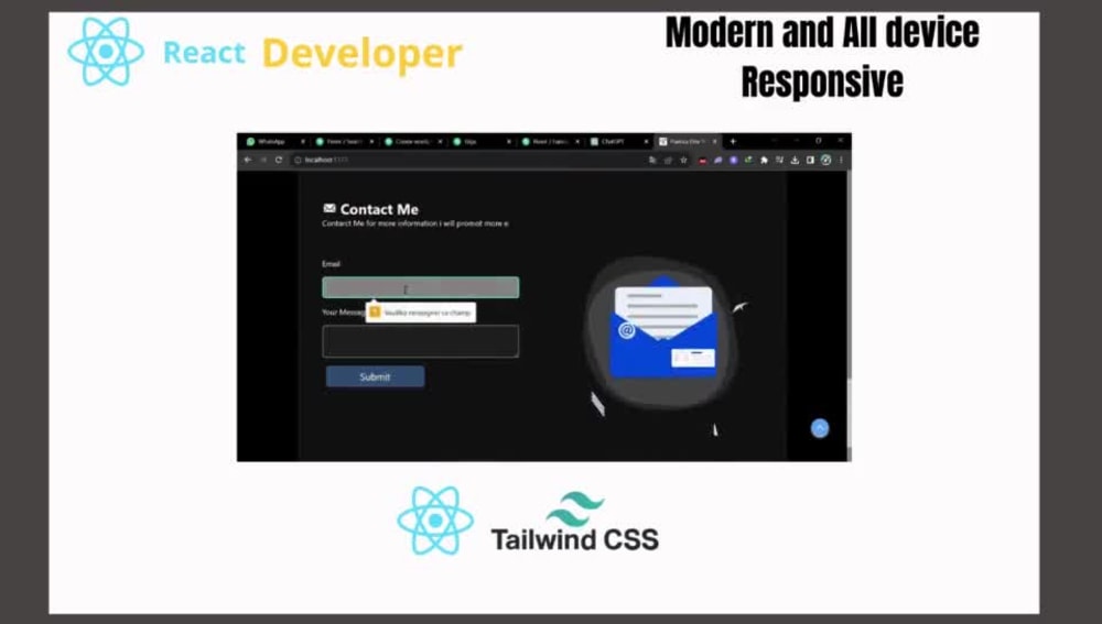 React Js React Developer Front End Developer Css Html Tailwind Css Upwork