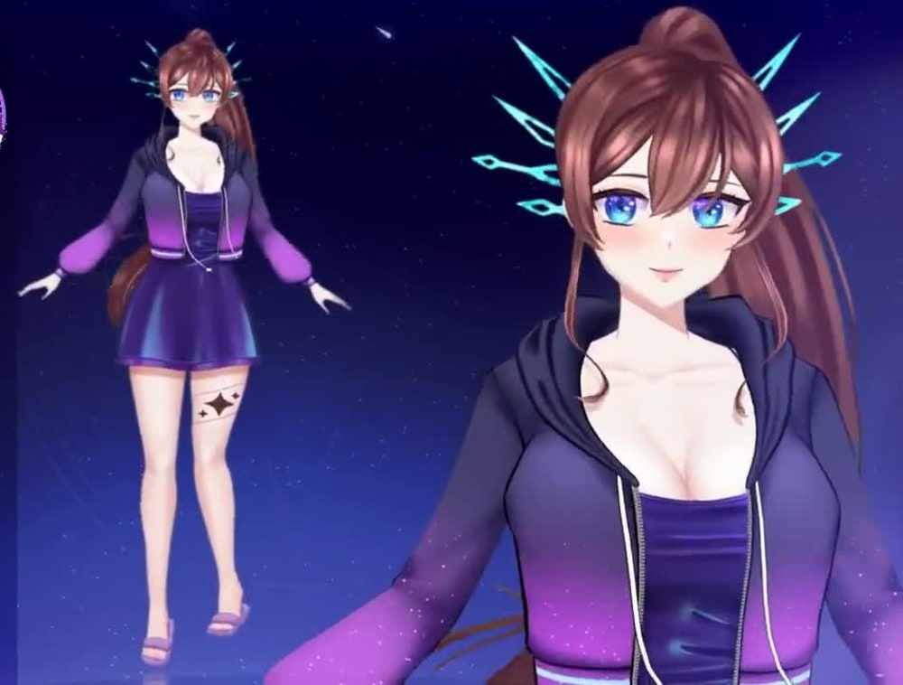 Draw and rigging live 2d vtuber model, 2d rigging, png vtuber, 2d ...