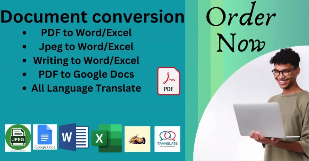 Data Entry, Convert PDF to Word and Translation | Upwork