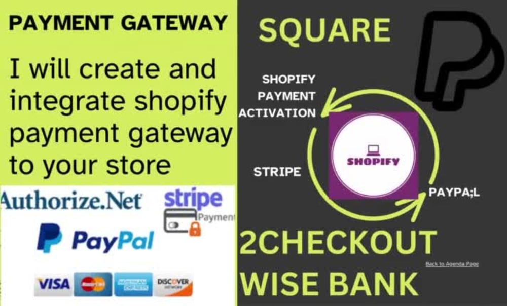 A PAYMENT GATEWAY AND INTEGRATE STRIPE PAYPAL SQUARE WISE FOR YOUR WEBSITE | Upwork
