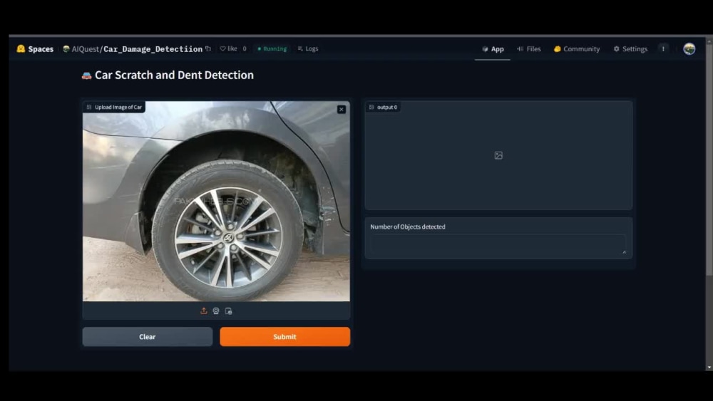 Car scratch and damage detection using Yolov8 | Upwork