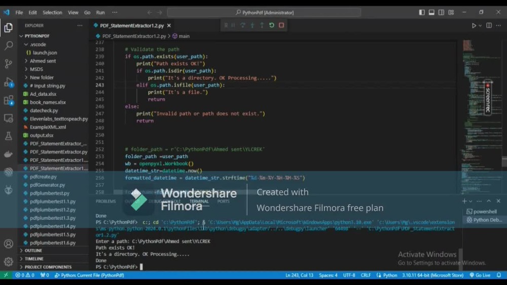 Data extraction from PDF | Upwork