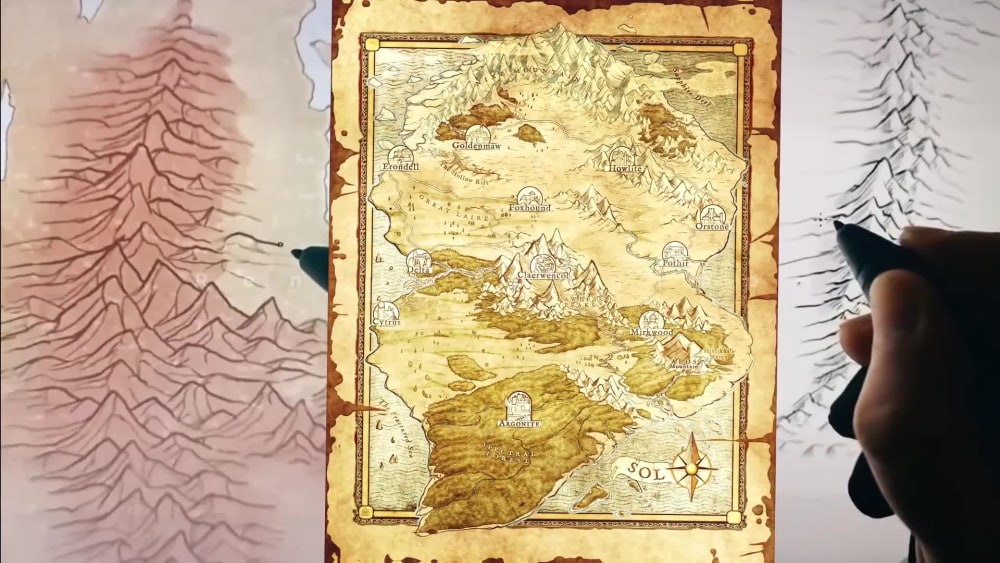 A custom fantasy map! | Upwork